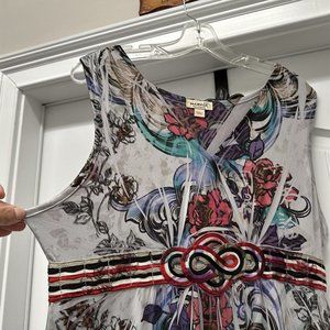 ONE WORLD | Dresses | One World Maxi Dress Boho V Neck Size Large ...